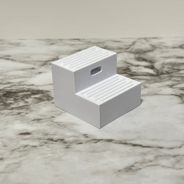 2-Step Mounting Block (White) – Storm Warning Studios